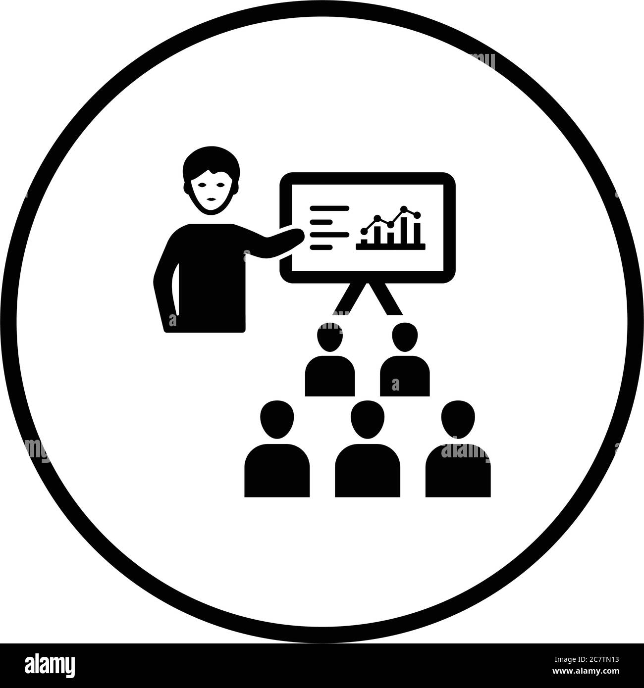 Businessman people presentation analytics Black and White Stock Photos ...