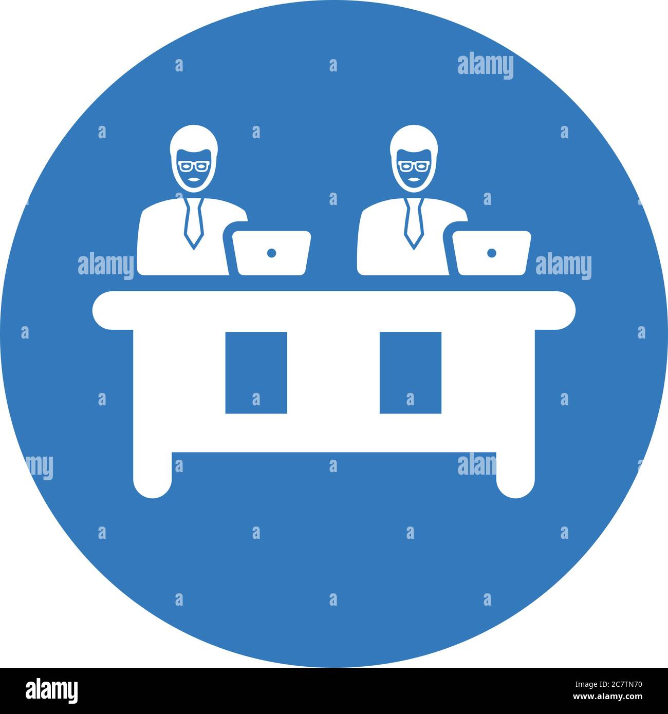 Working at office icon. Beautiful design and fully editable vector for ...