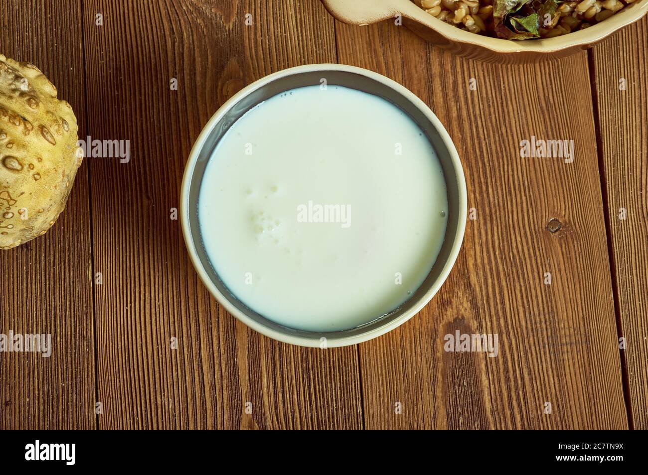 Filmjolk, traditional fermented milk product from Sweden, and a common ...