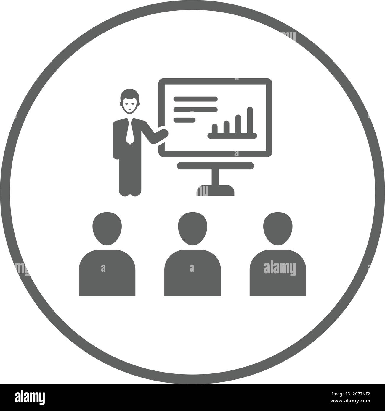 Business Presentation Icon. Perfect for use in designing and developing ...