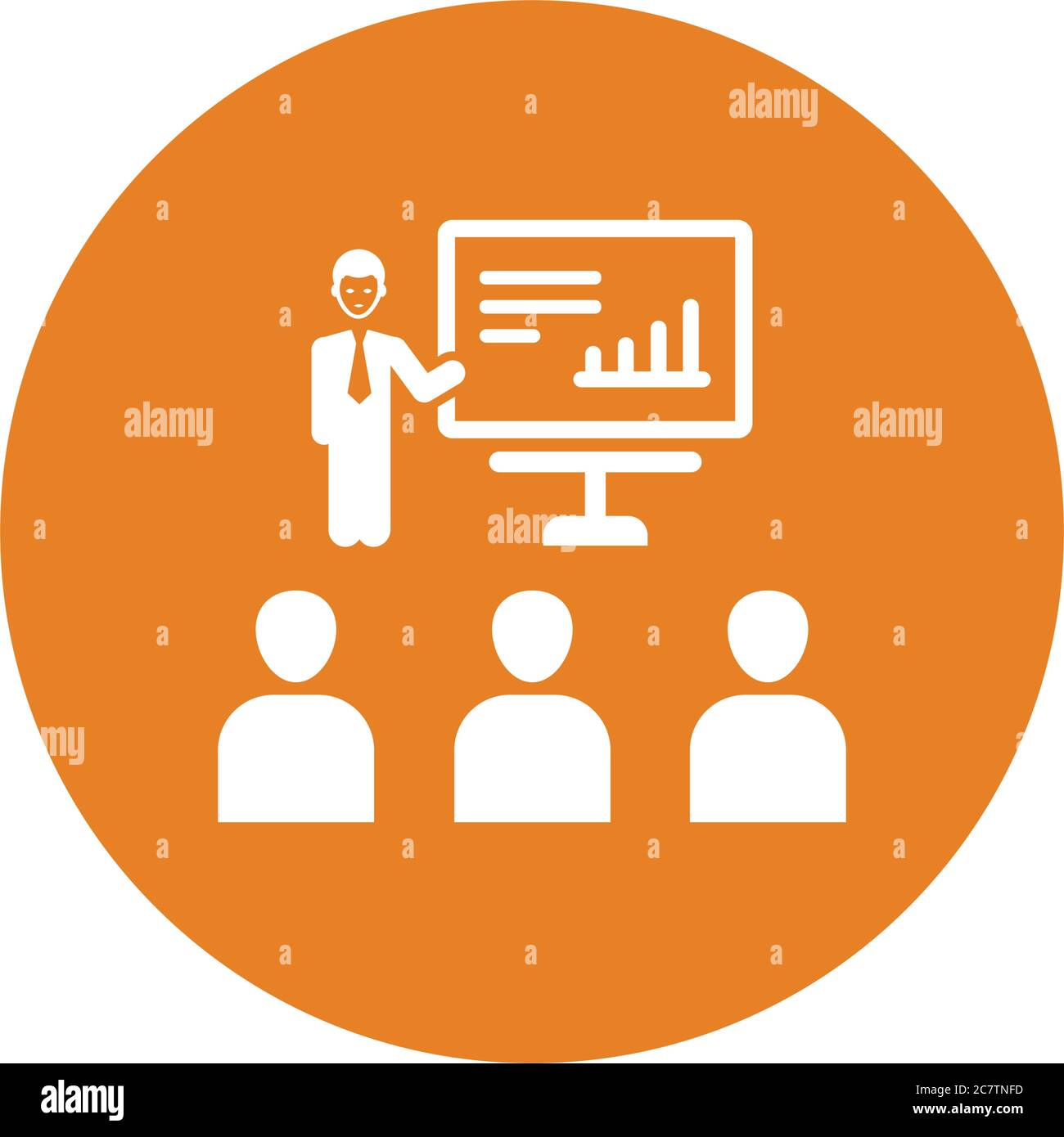 Business Presentation Icon. Perfect for use in designing and developing ...