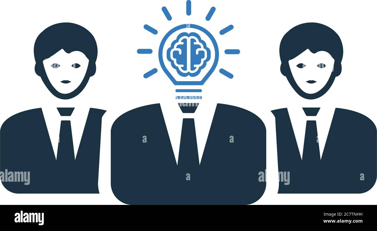 Business thinking, teamwork icon. Perfect use for print media, web ...
