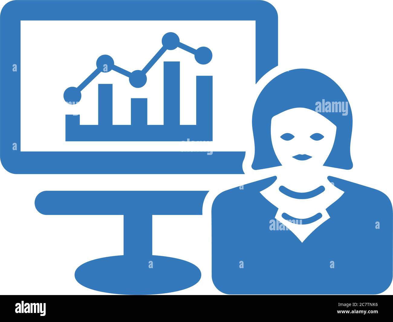 Business, growth, presentation icon. Perfect use for print media, web ...