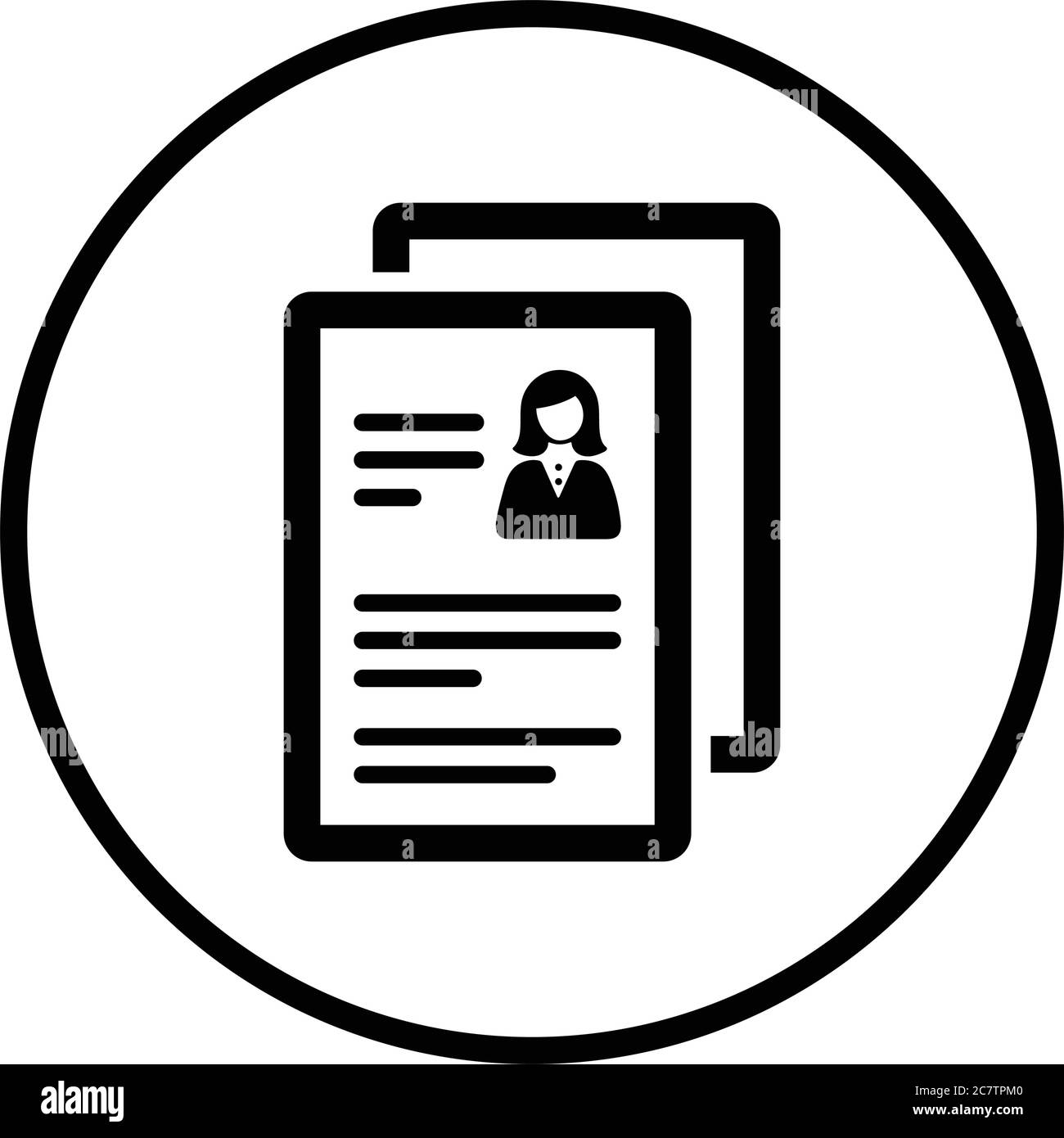 Cv, resume icon. Use for commercial, print media, web or any type of ...