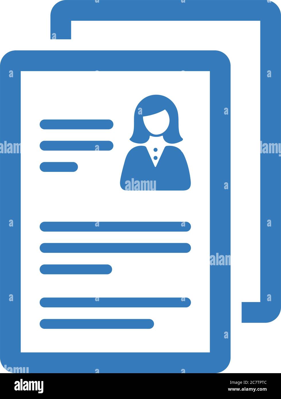Cv, resume icon. Use for commercial, print media, web or any type of ...