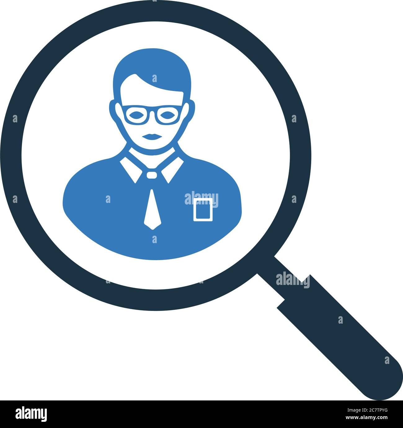 Employee, job, search icon. Use for commercial, print media, web or any ...