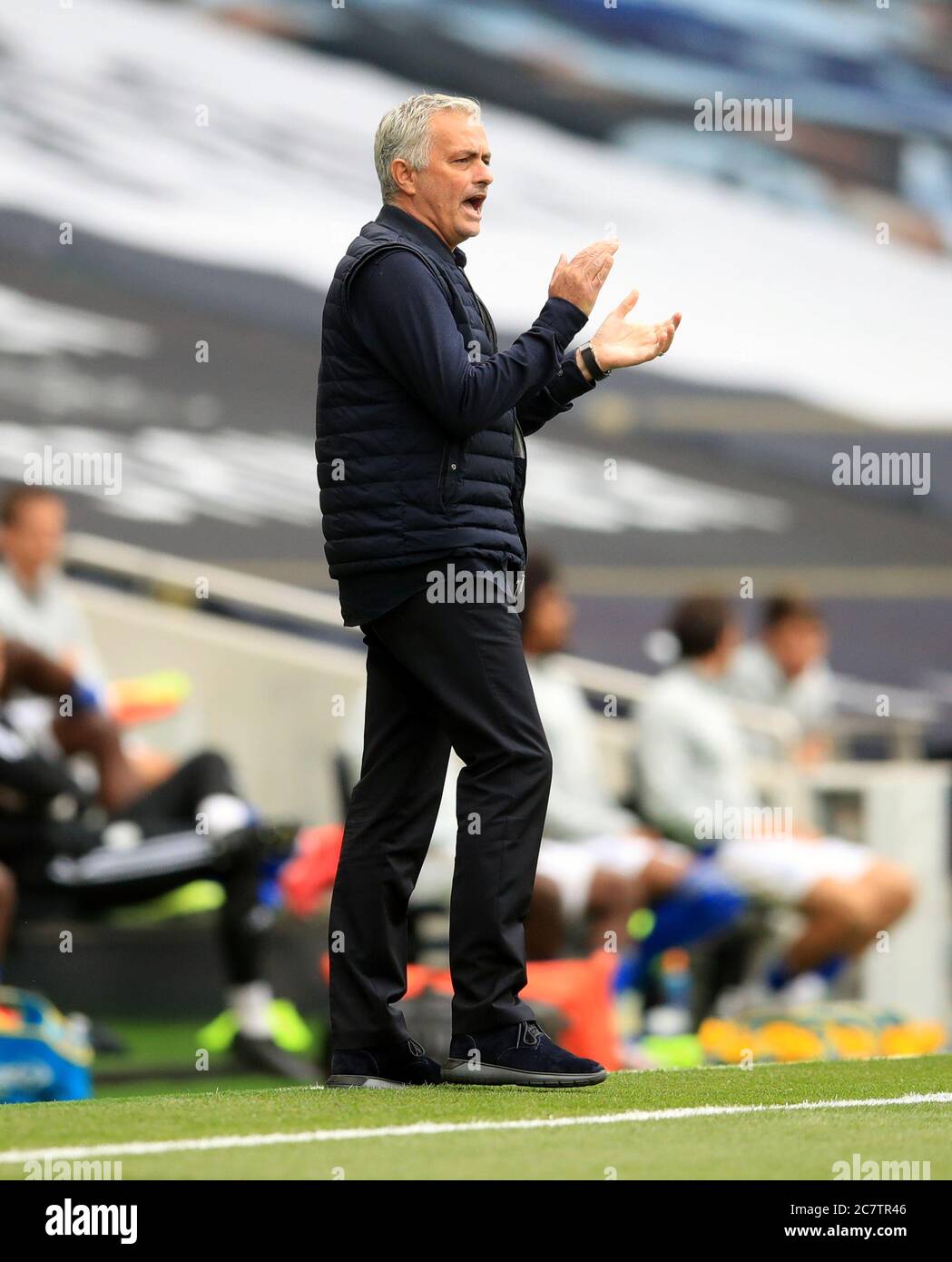 Tottenham Hotspur manager Jose Mourinho during the Premier League match ...