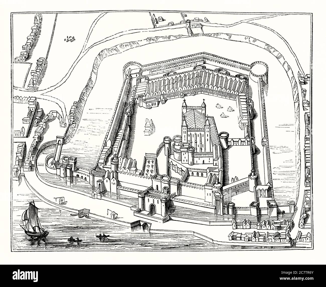 Map of london 16th century hi-res stock photography and images - Alamy
