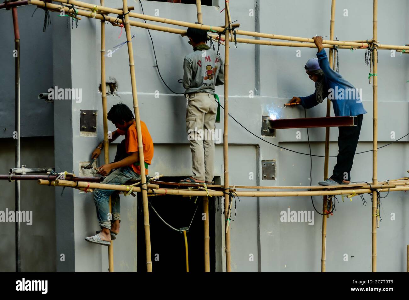 construction workers at work, beautiful photo digital picture Stock ...