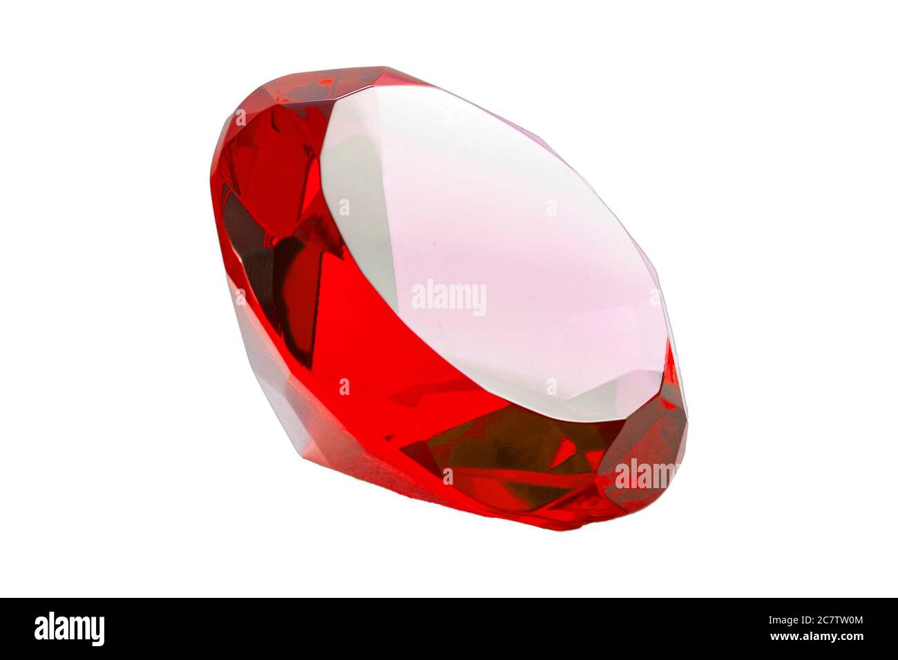 Jewelry and gemstones concept with close up on a red ruby gemstone ...