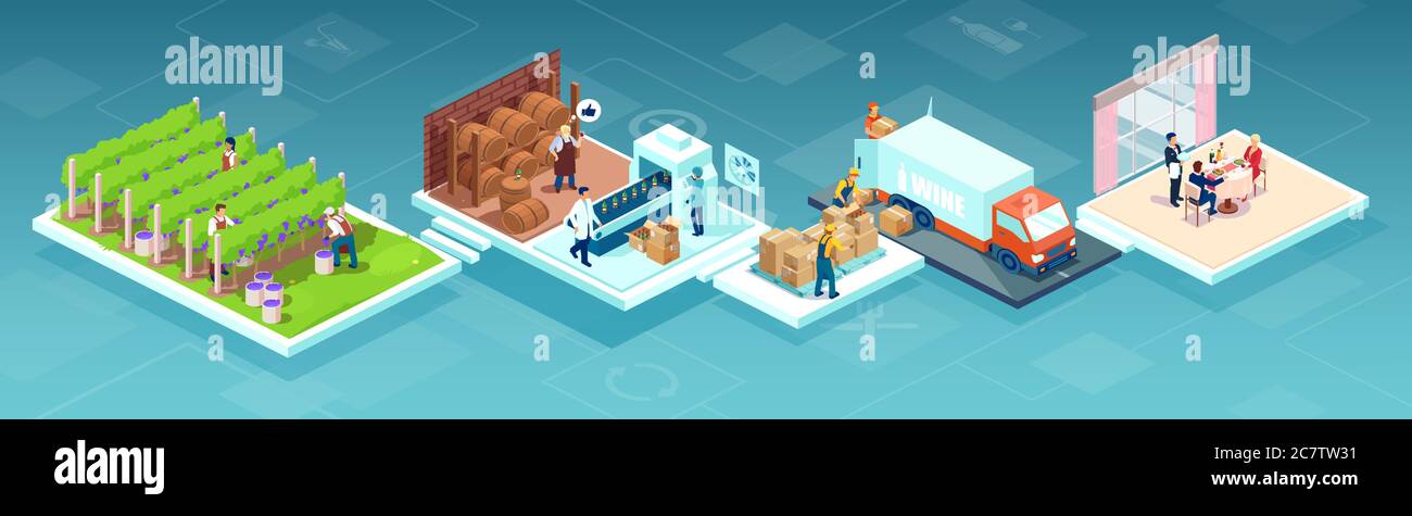 Manufacture process Stock Vector Images - Alamy