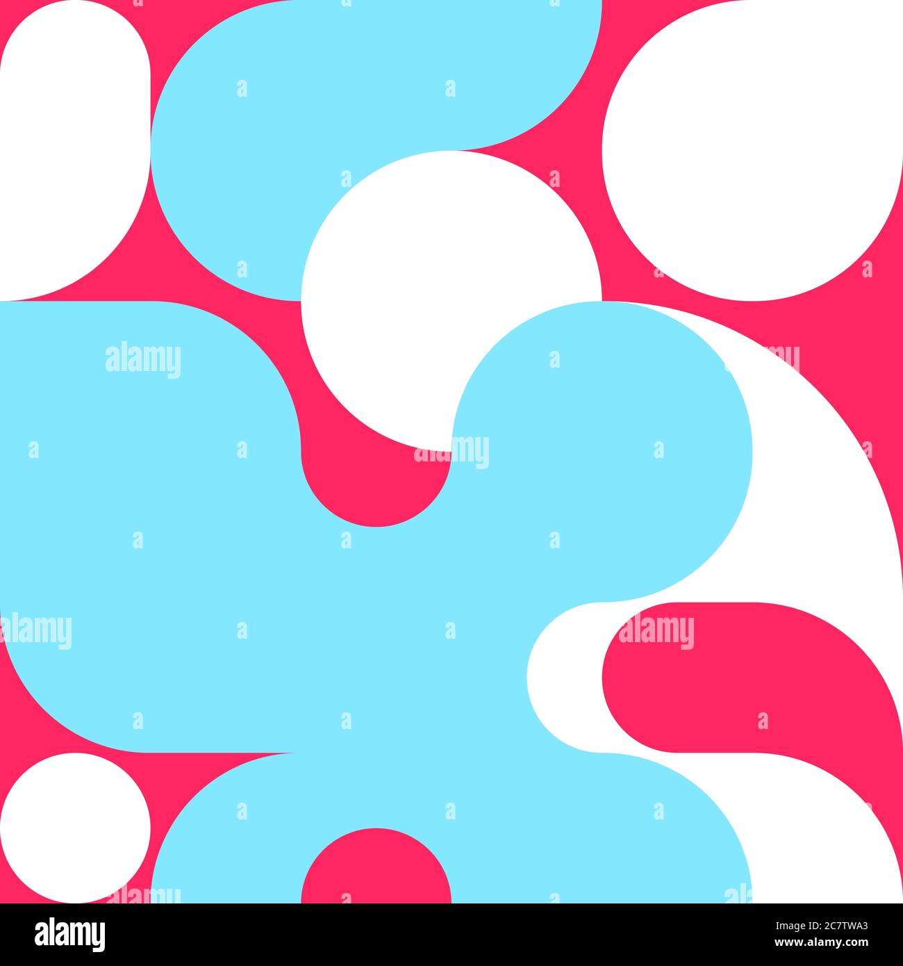 Background with geometric round shapes in Bauhaus style, geometric ...