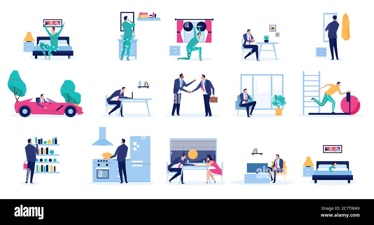 Daily routine collection hi-res stock photography and images - Alamy