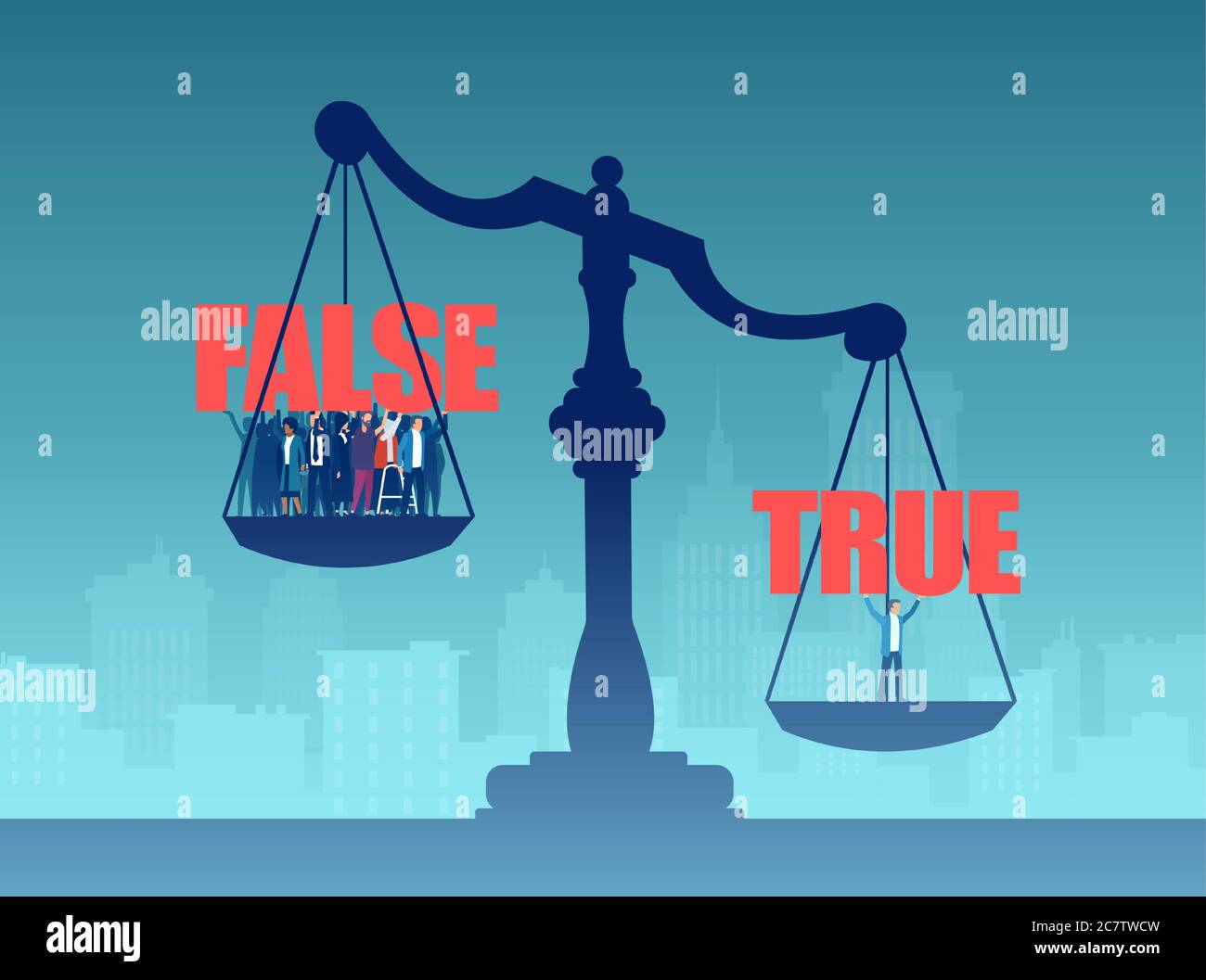 False scale Stock Vector Images - Alamy