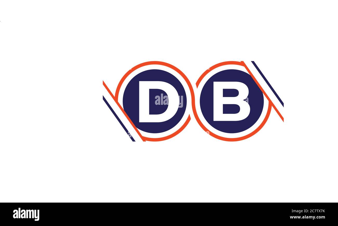 Initial Monogram Letter B D Logo Design Vector Template. B D Letter ...