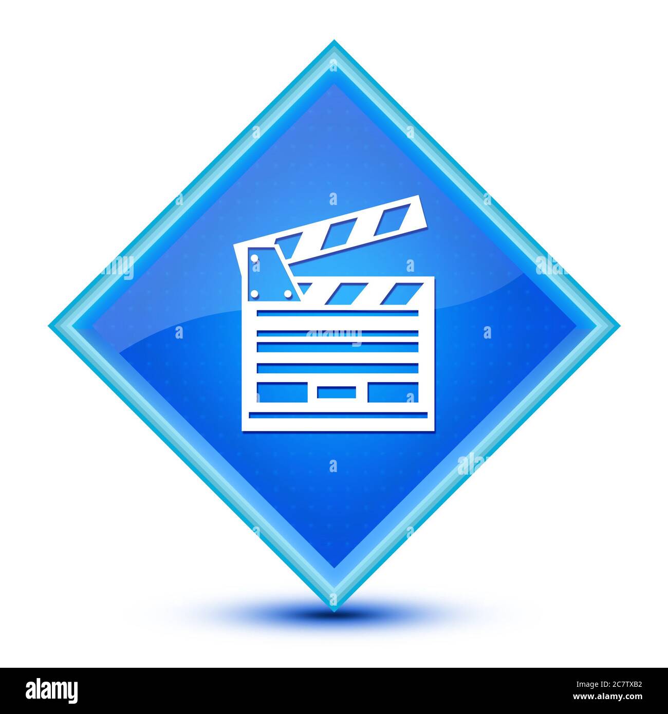 Abstract movie clapper icon hi-res stock photography and images - Alamy