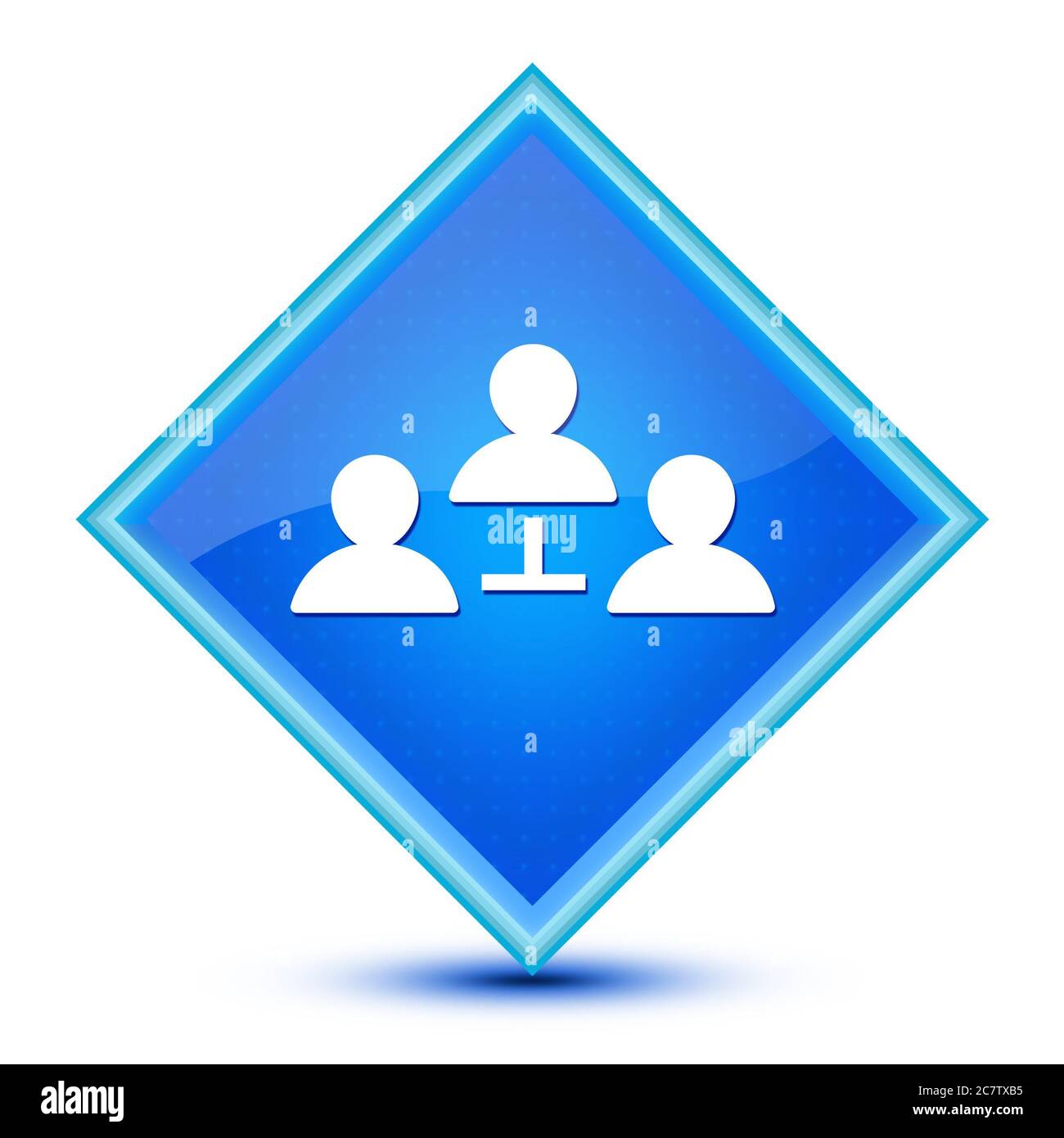Communication concept icon isolated on special blue diamond button ...