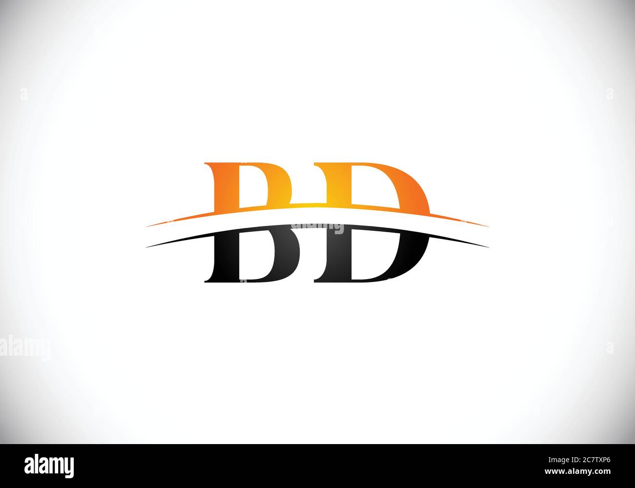 Initial Monogram Letter B D Logo Design Vector Template. B D Letter ...