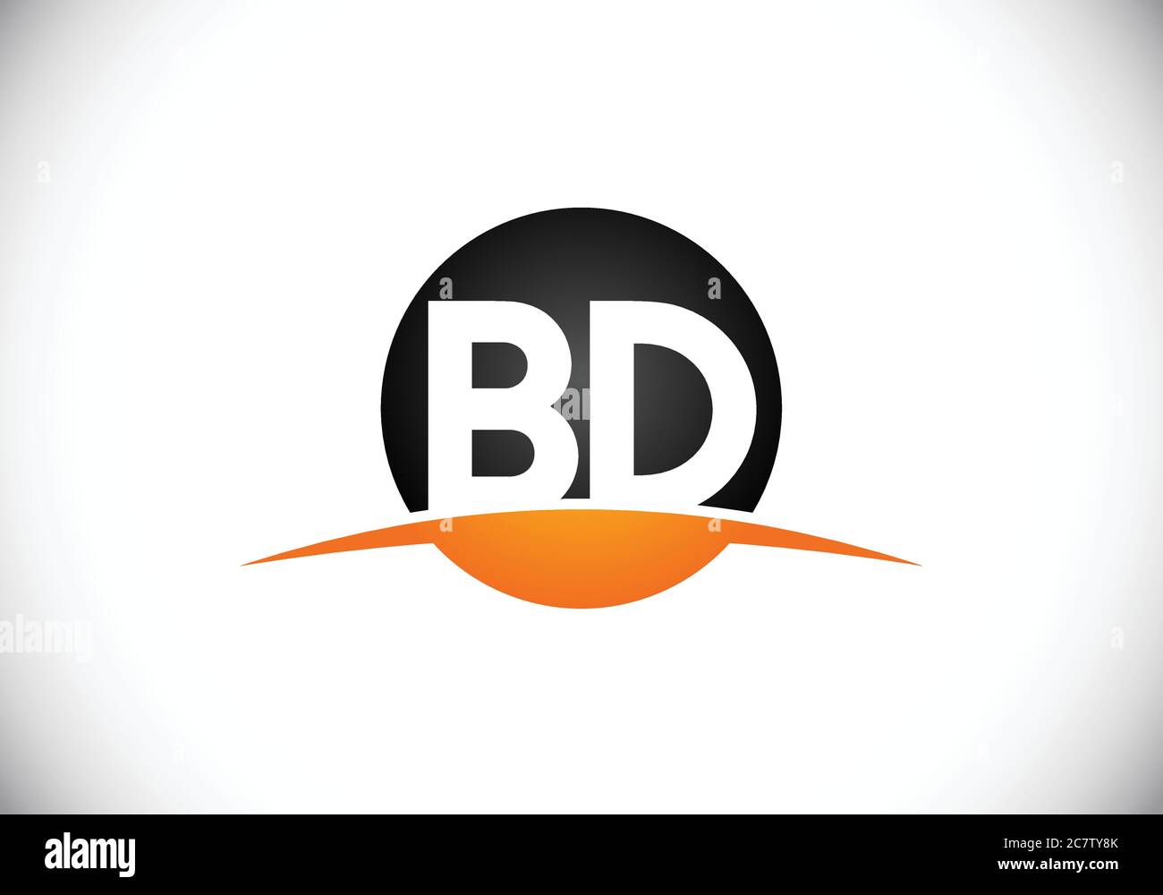 Initial Monogram Letter B D Logo Design Vector Template. B D Letter ...