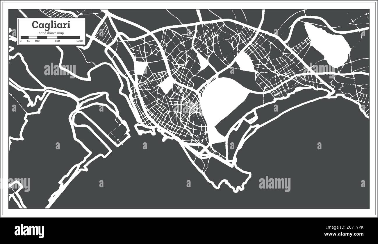 Mapa De Acirne Cagliari 256 Cagliari Map Map Cagliari City Italy