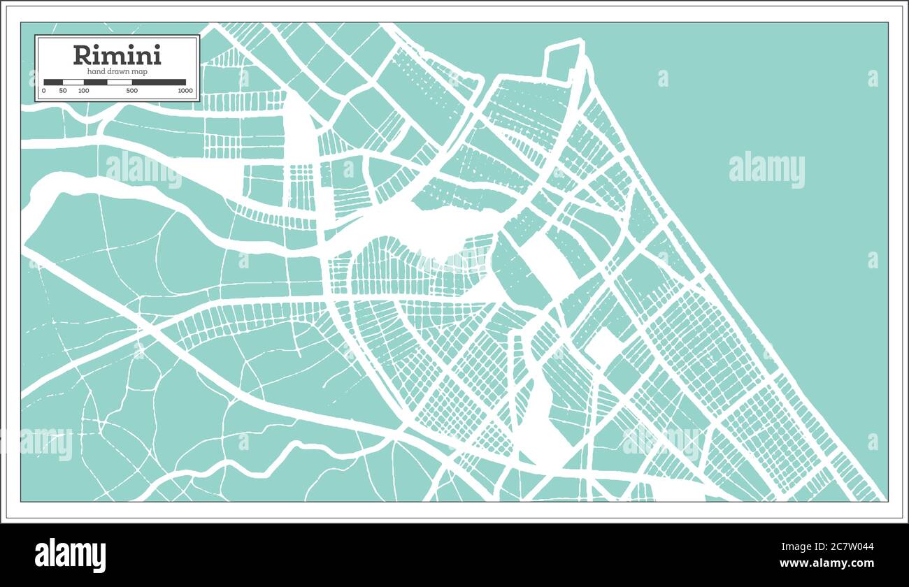 Rimini map vector hi-res stock photography and images - Alamy