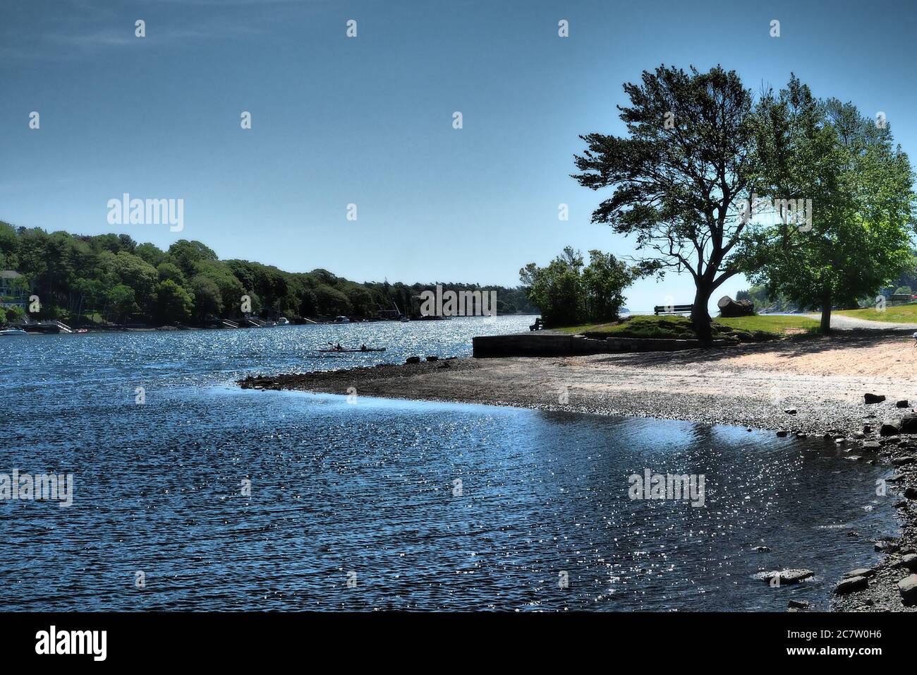 Road on the lakeshore in Halifax, Nova Scotia, Canada Stock Photo - Alamy