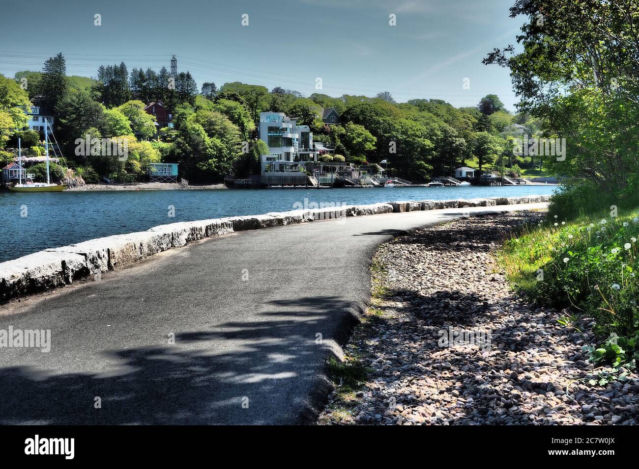 Road on the lakeshore in Halifax, Nova Scotia, Canada Stock Photo - Alamy