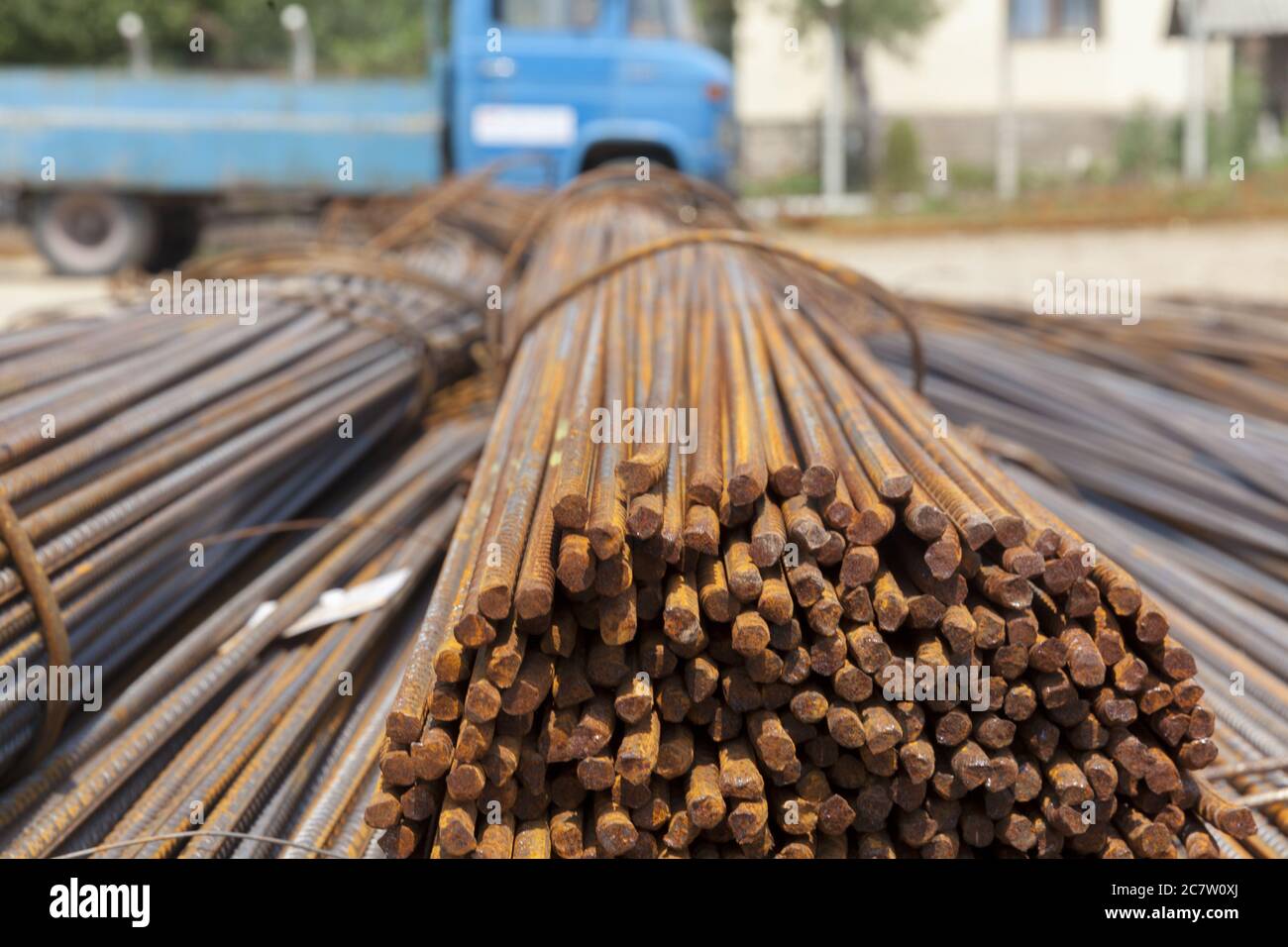 iron for reinforced concrete, close up Stock Photo - Alamy
