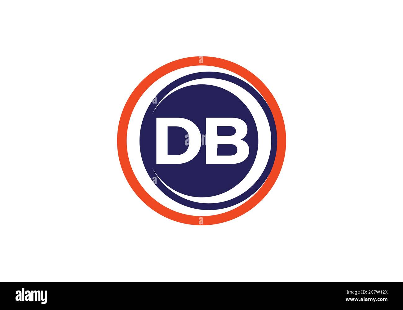 Initial Monogram Letter D B Logo Design Vector Template. D B Letter ...