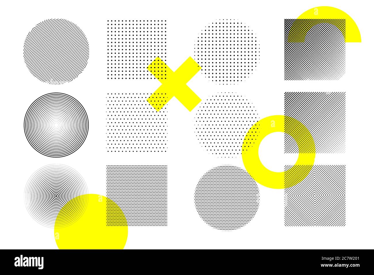 Trendy poster set Cut Out Stock Images & Pictures - Alamy