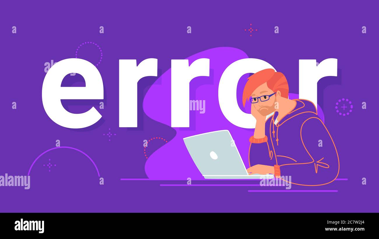 Web page error notification hi-res stock photography and images - Alamy