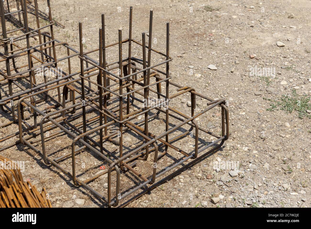iron for reinforced concrete, close up Stock Photo - Alamy