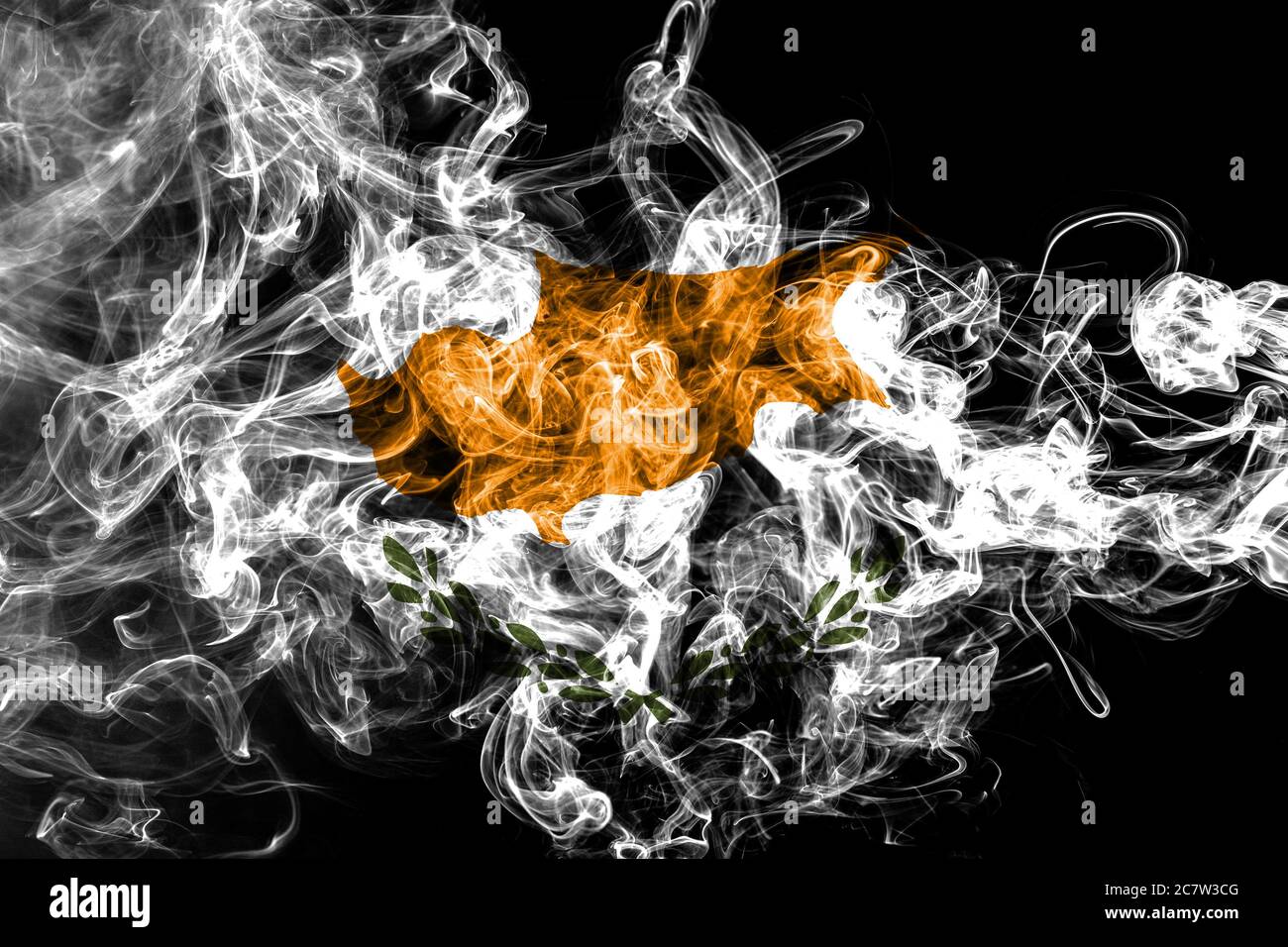 Cyprus smoke flag hi-res stock photography and images - Alamy