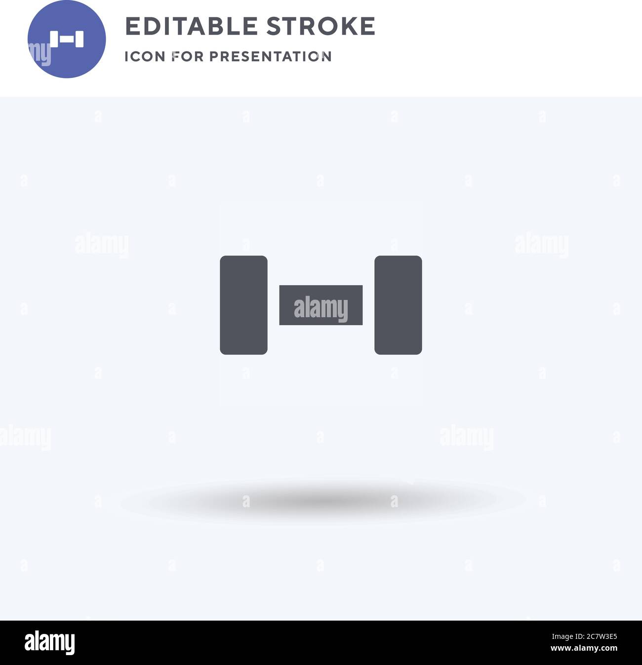 Weight icon vector, filled flat sign, solid pictogram isolated on white ...