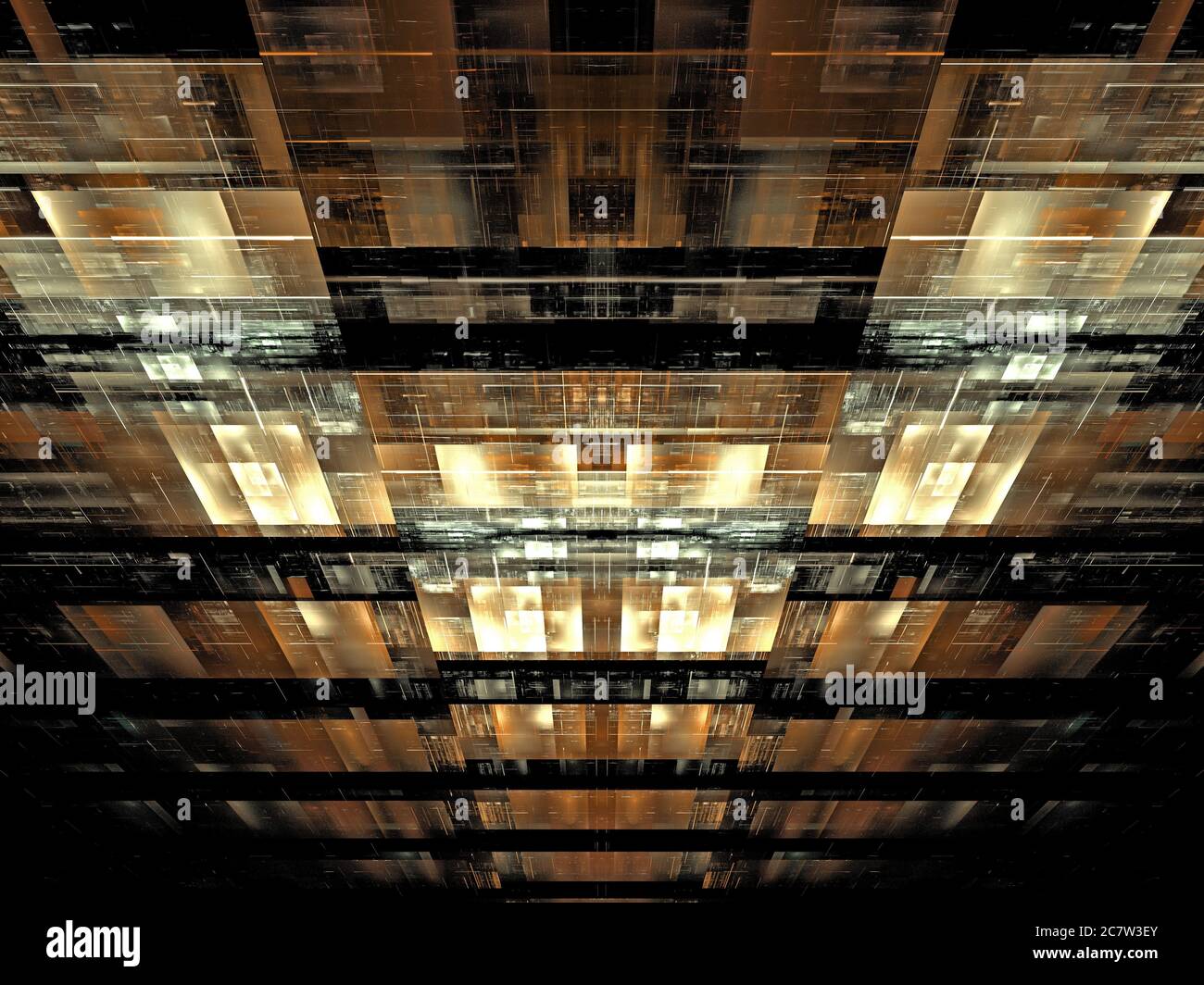 Fractal City Design - 3 dimensional graphic design structures for the ...