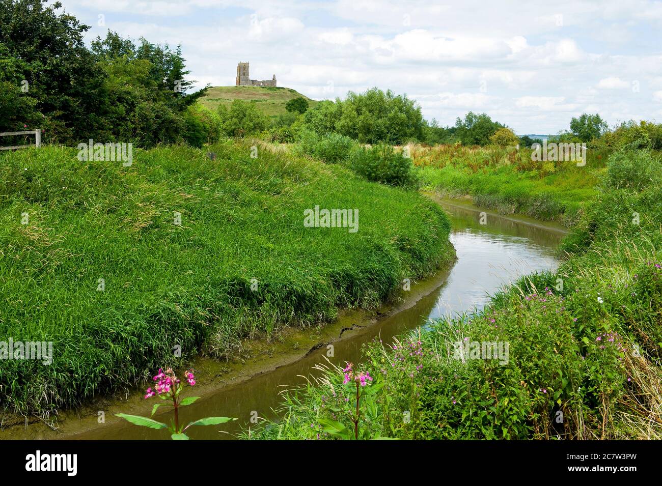 Burrow Mump, Burrowbridge, Somerset Stock Photo - Alamy