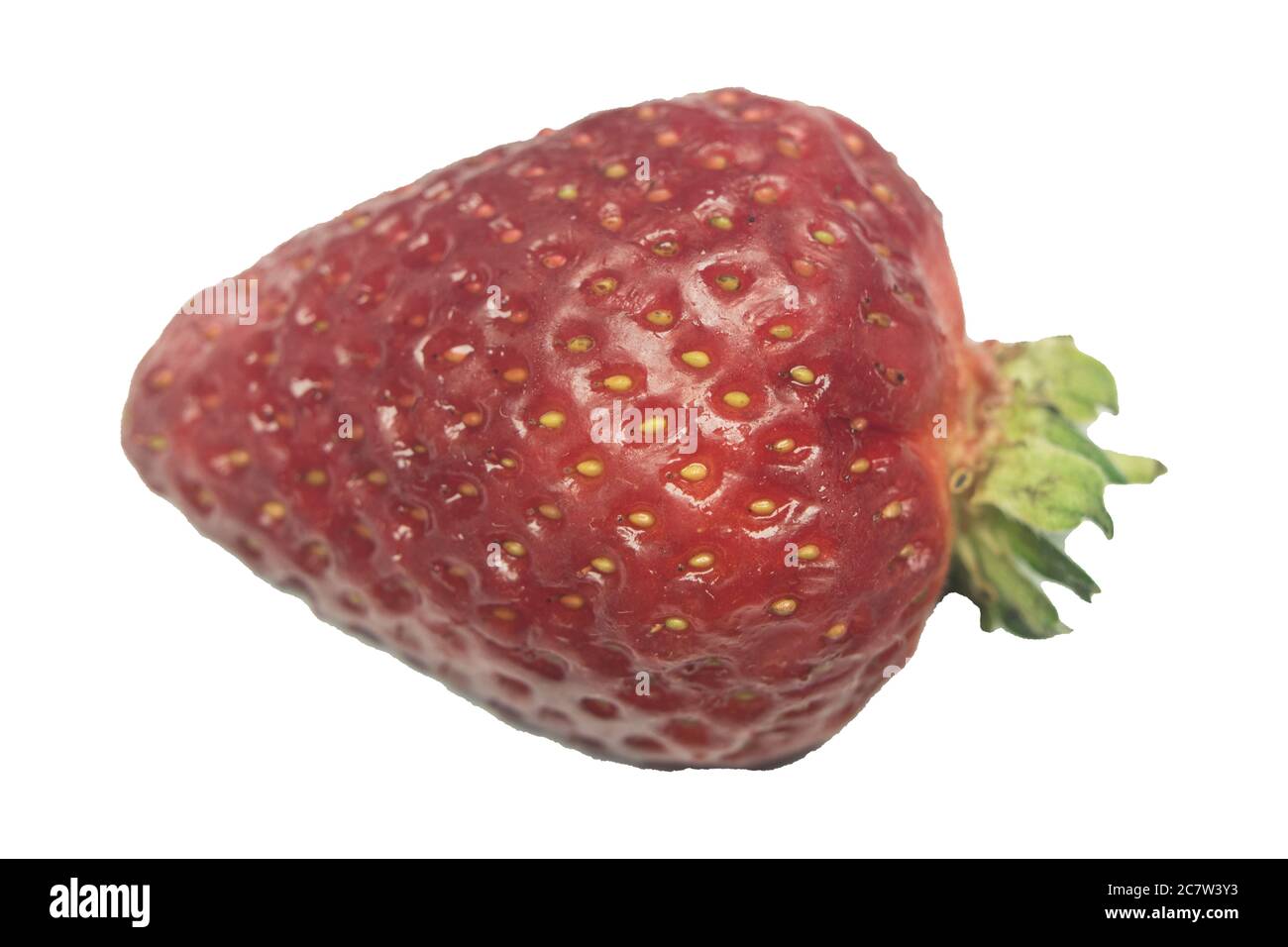 Cut strawberry slice surface close up macro isolated Stock Photo - Alamy