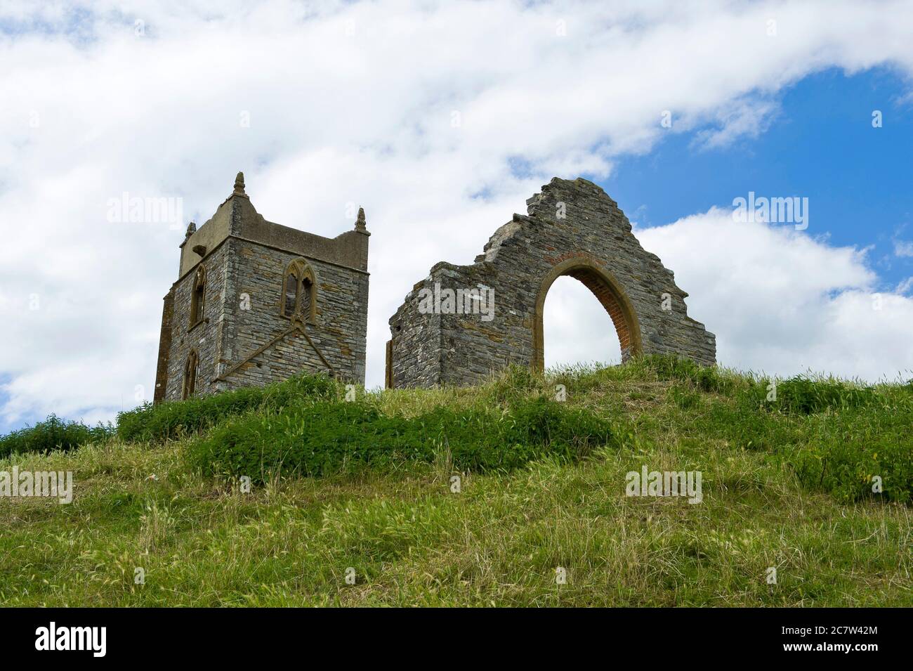 Burrow Mump, Burrowbridge, Somerset Stock Photo - Alamy