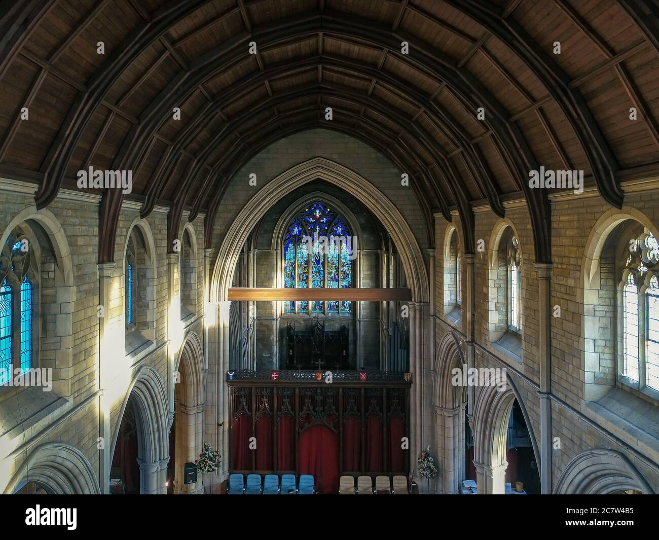 Gothic Church interior Stock Photo - Alamy
