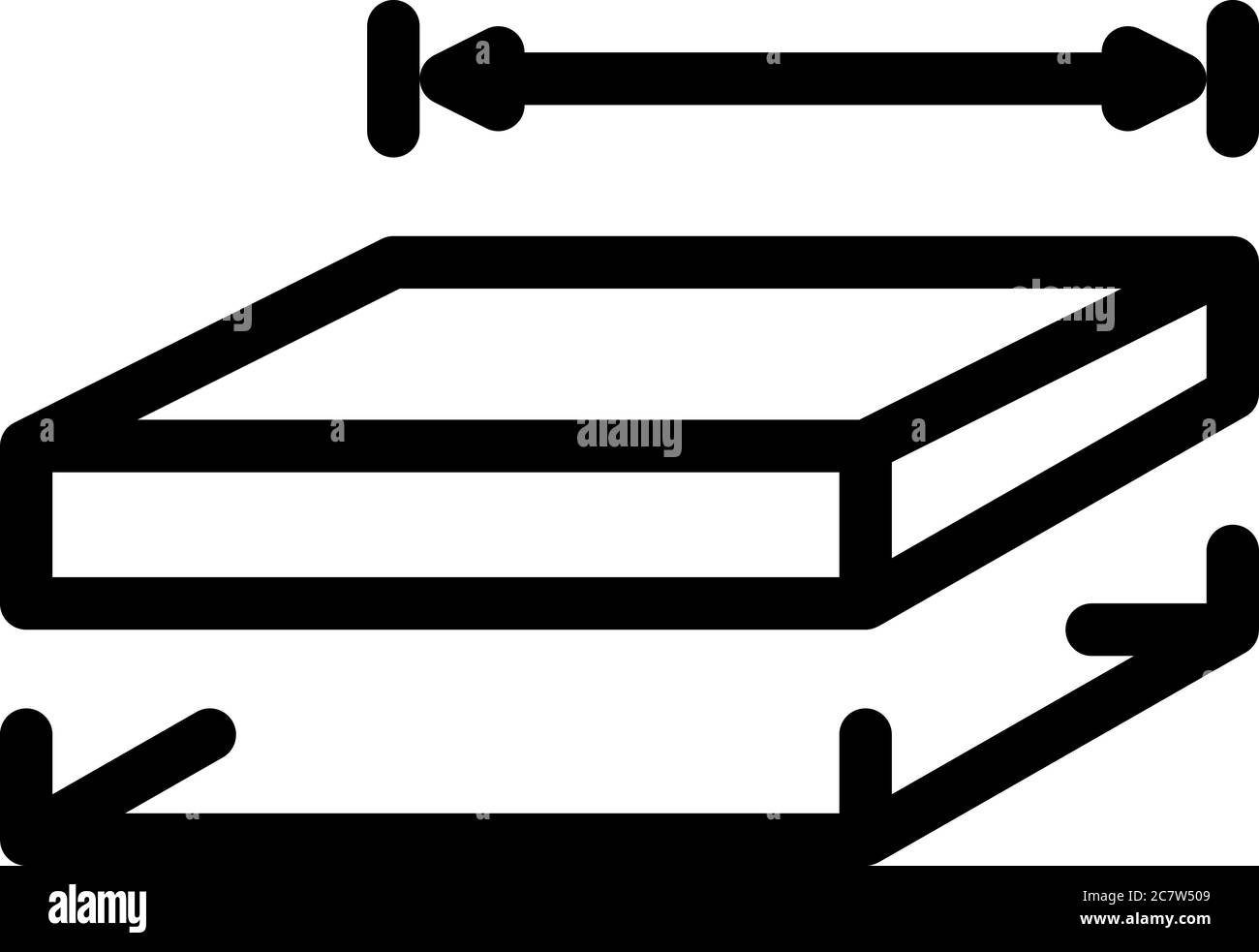 house foundation marking icon vector outline illustration Stock Vector ...