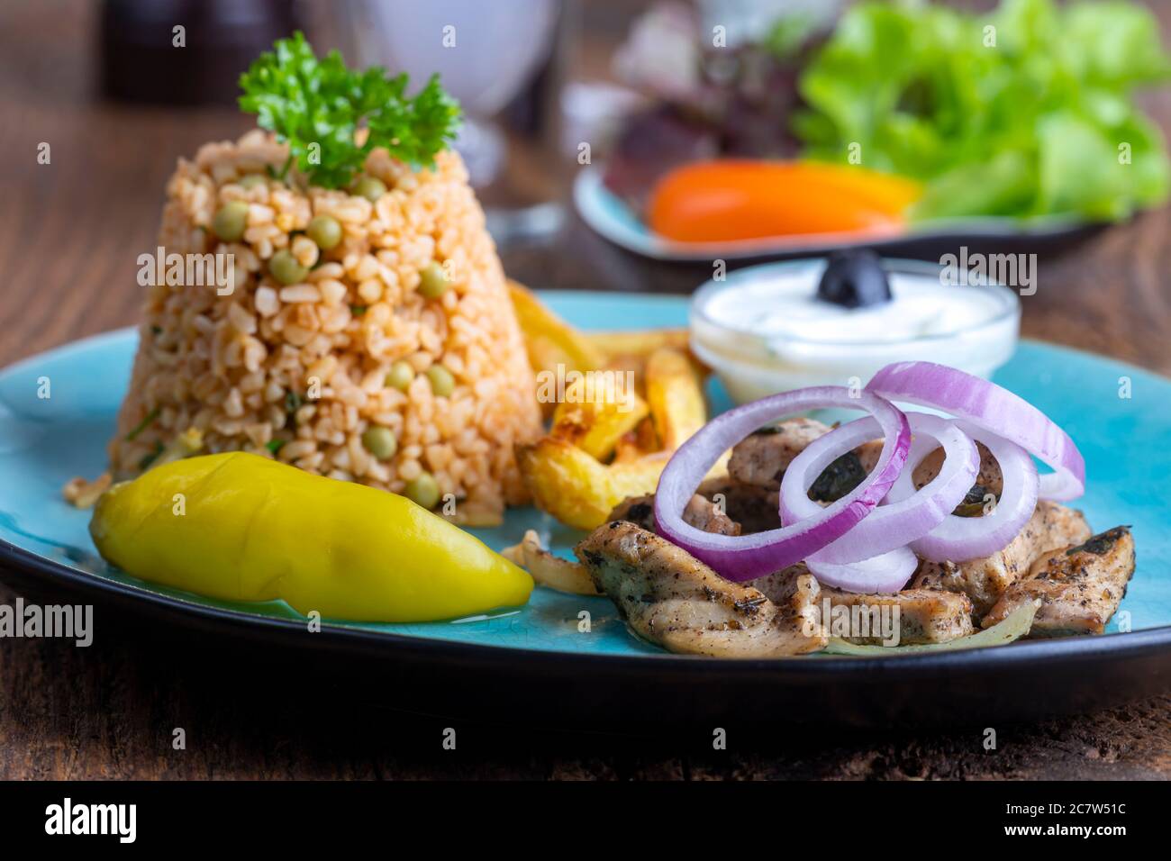 Takeaway kebab and wine hi-res stock photography and images - Alamy