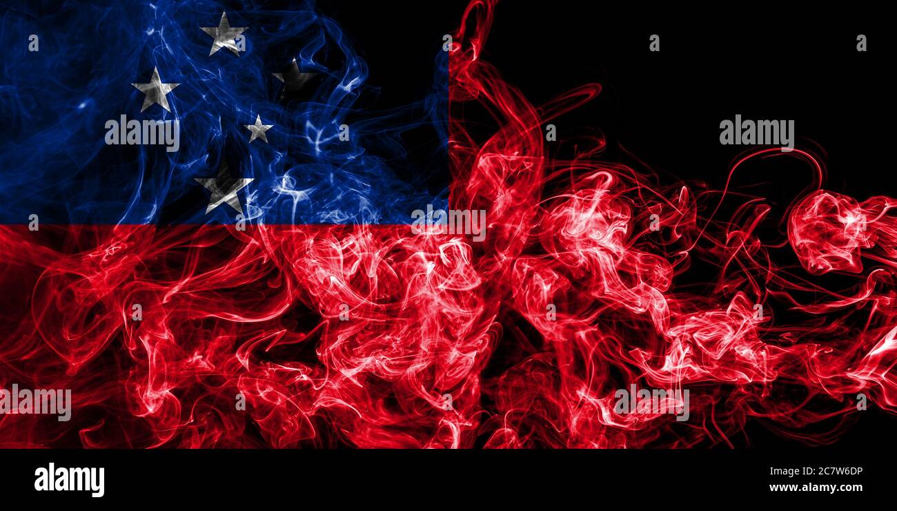 Samoa smoke flag Stock Photo - Alamy