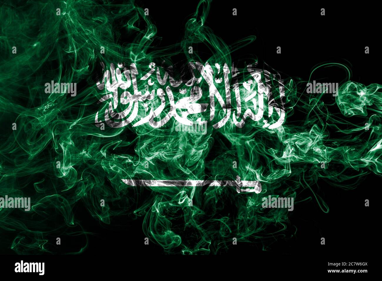 Saudi arabia smoke flag hi-res stock photography and images - Alamy