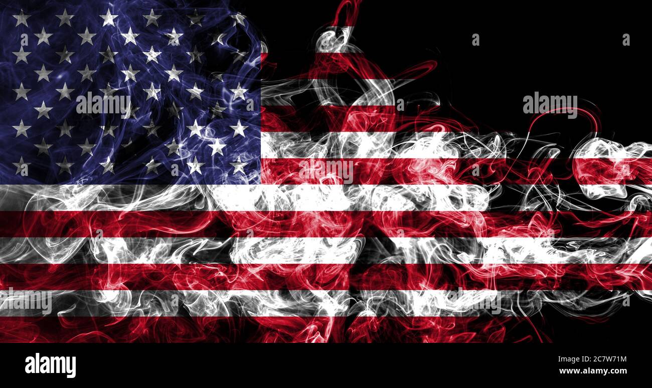 United States of America smoke flag, American flag, USA flag Stock ...