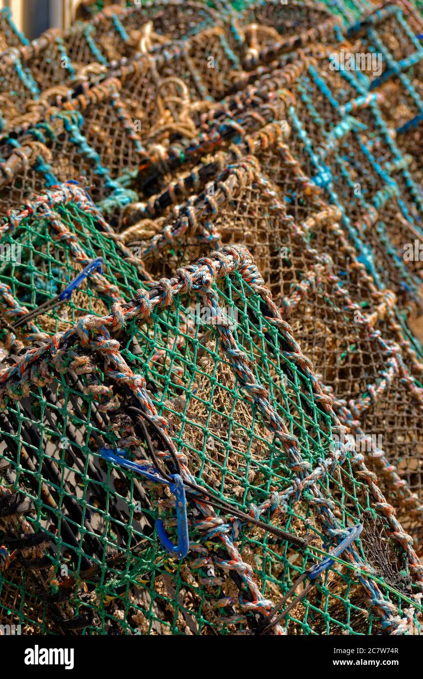 Stack Of Lobster Traps High Resolution Stock Photography and Images - Alamy