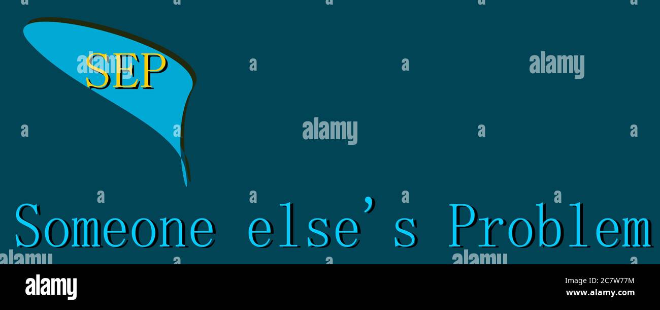 Someone else problem abbreviation is displayed with text and symbolic ...