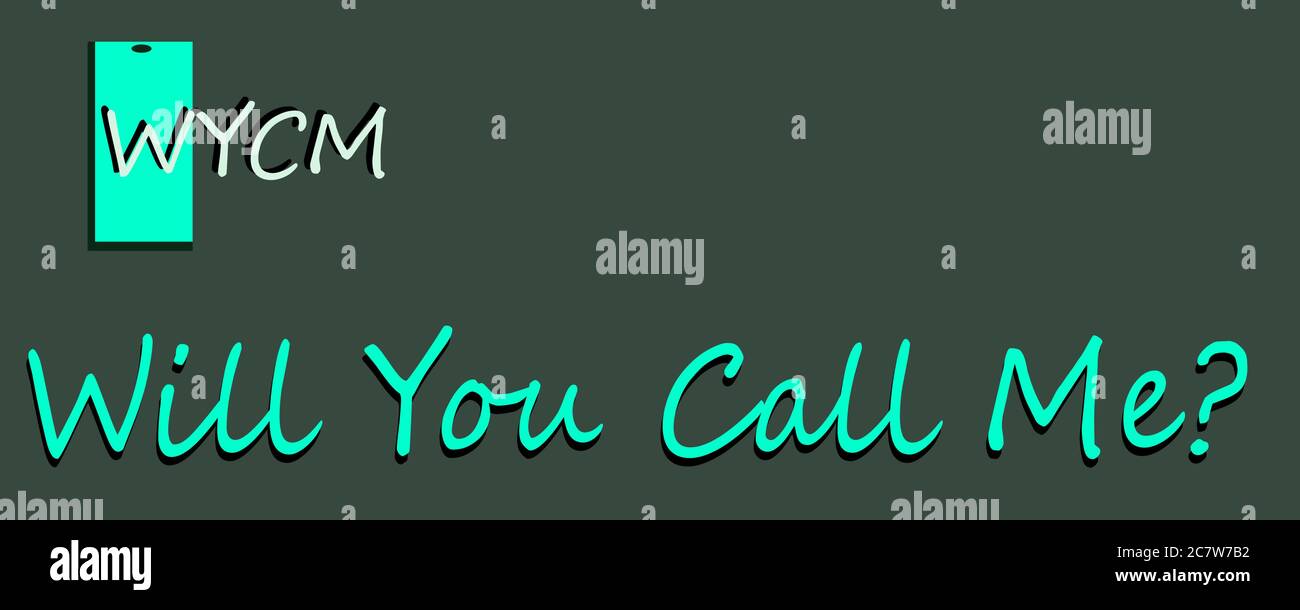 Will you call me abbreviation is displayed with text and symbolic ...
