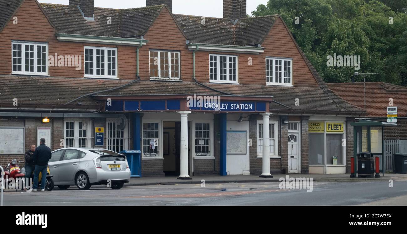 Croxley London Underground Station on the Watford branch of the ...