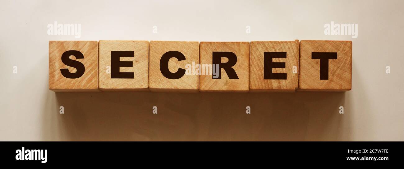 Mystery word typography secret hi-res stock photography and images - Alamy