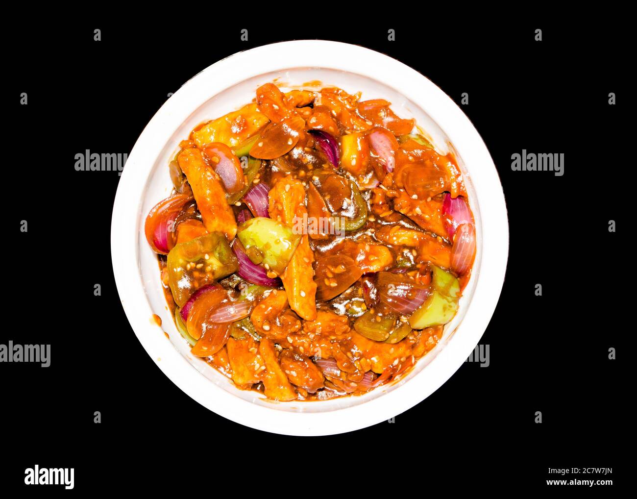 Chilli isolated top view hi-res stock photography and images - Alamy